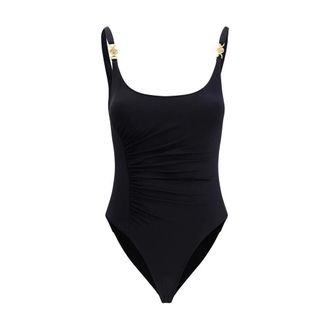 Versace Femme, Maillots de bain, Noir, Taille: 42 FR Maillot de bain une pi&egrave;ce Medusa 95 &agrave; fronces