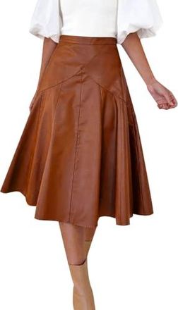 Generic Jupes Femmes Aux Genoux - Jupe Mi-Longue Taille Haute D&eacute;Contract&eacute;E pour Femmes Mini Jupe Noire Moulante