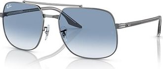 Ray-Ban Rb3699 Sonnenbrillen Grau Auf Transparent Fassung Blau Glas 56-18