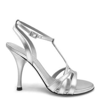Roberto Festa Milano Silberner Ledersandalen Made in Italy - - Shoes - Damen - Grau - 40 EU