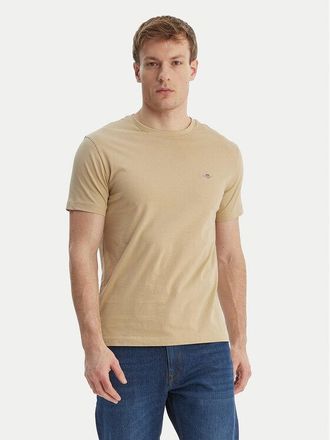 GANT T-Shirt Shield 2003185 Beige Slim Fit