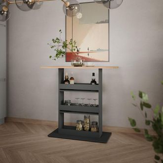 Vicco Bartisch Repose, Goldkraft Eiche/Anthrazit, 110 x 55 cm, Vicco