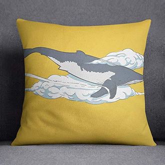 Bonamaison Le Jardin du Lin Kissenhüllen, Cotton, Mehrfarbig, 45x45