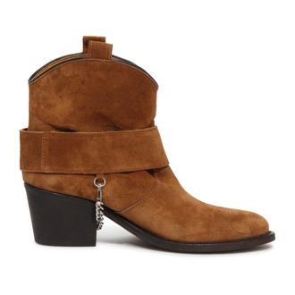 Via Roma 15 Femme, Chaussures, Brun, Taille: 37 1/2 EU Bottes en daim Fabriquées en Italie