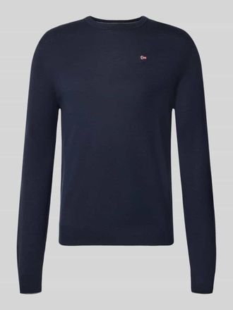 Napapijri Slim Fit Strickpullover aus reiner Wolle Modell DAMAVAND