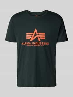 Alpha Industries T-Shirt mit Label-Print