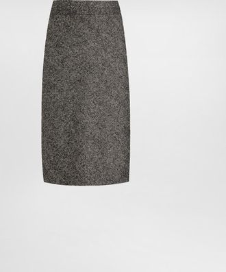 Dolce & Gabbana Rock Aus Einem Wollmix Mit Fischgrätmuster - Frau Röcke Mehrfarbig 50