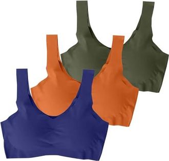 Generic Soutien-Gorge Generous Classic De Sport Ice Gather pour Femme, Grande Taille, Course &Agrave; Pied, Yoga, sous-V&ecirc;tements (Wine, M) Soutien Gorge Coton sans A