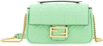 Fendi Hobo Bags - Nvo - Baguette Chain Midi Bag - Gr. unisize - in Grün - für Damen