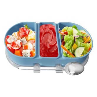 Generico Geteilte K&uuml;chenaufbewahrungsbeh&auml;lter - luftdichter K&uuml;hlschrank mit transparentem Deckel, Mehrzweck-Silikonboxen | praktische luftdichte Beh&auml;lter f&uuml;r O