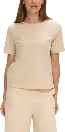 s.Oliver T-Shirt aus Baumwollstretch mit Paillettenstickerei