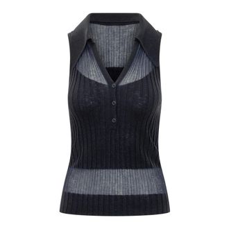 Pinko Foschia Tank Top - - Tops - Damen - Blau - M