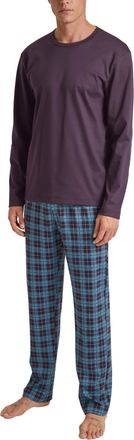 CALIDA Relax Comfy Pyjama, lang Herren, aus 100% Dicker Baumwolle