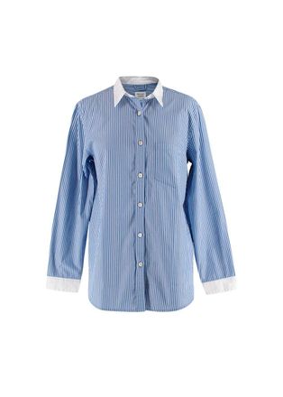 J.crew Blue & White Striped Shirt Size S