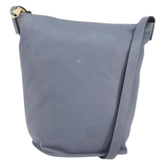 Loewe Pre-owned Leder-Bucket Bag - - Pre-owned - Damen - Blau - ONE SIZE