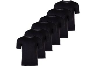 BOSS T-Shirt Herren T-Shirt 6er Pack Baumwolle (Packung, 6er Pack)