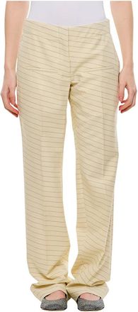 J.W.Anderson Femme, Pantalons, Beige, Taille: 34 FR Pantalon &agrave; plis sur le devant