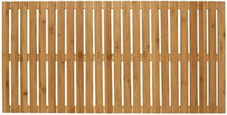 WENKO Baderost Bambus 100 x 50 cm, rutschfeste Badewannenmatte Antirutschmatte Mod. Indoor u. Outdoor, f&uuml;r Dusche, Badewanne, Pool und Wellnessbereich, umwe