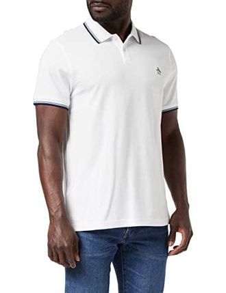 Original Penguin 56 Tipped Sticker Pete Polo, Blanc (White (Bright White) 118), (Taille Fabricant: Medium Taglia Produttore M) Homme