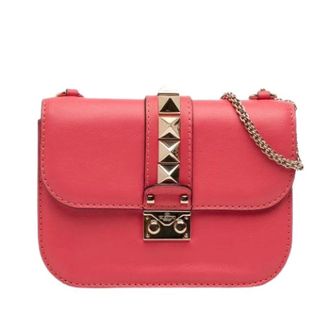 Valentino Sac bandouli&egrave;re en cuir Pre-owned - Femme - Pre-owned - Rose - Taille: ONE Size