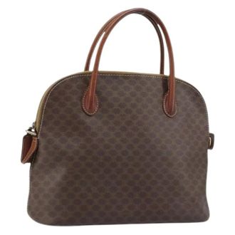 Celine Sac &agrave; main Vintage en Toile Pre-owned - Femme - Pre-owned - Brun - Taille: ONE Size