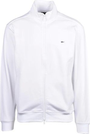 Paul & Shark Homme, Sweatshirts et sweats &agrave; capuche, Blanc, Taille: XL Felpa zip