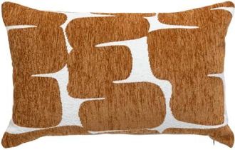 Atmosphera Atmosphera - Housse de Coussin Jeni Chenille Marron 50x30cm