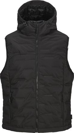 Jack & Jones JACK&JONES Herren Jcosonic Bodywarmer Hood Weste, Black, M