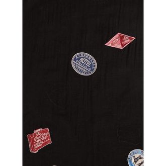 Paul Smith Foulard &agrave; logo brod&eacute; avec franges en laine