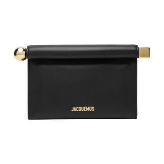 Jacquemus Rond Carr&eacute; Clutch - - Bags - Damen - Schwarzk - ONE SIZE