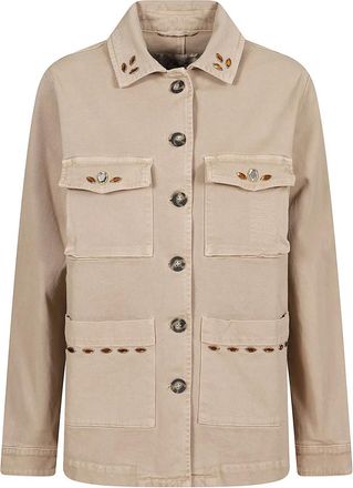 Mason's Femme, Vestes, Beige, Taille: 38 FR Santa Cruz Jacket