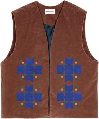 Bobo Choses Gilet sans manches imprim&eacute; en coton m&eacute;lang&eacute;