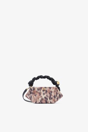 Ganni Mini-Bou-Tasche aus bedrucktem Taft Burro