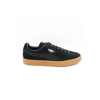 Puma Klassischer Wildleder Schn&uuml;rschuh mit Gummisohle - - Shoes - Herren - Schwarzk - 40 EU