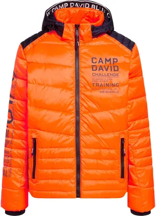 Camp David Herren Steppjacke mit Colour-Details Speed Orange, Xxxl