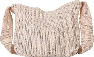 Generic Sac fourre-tout de Shopping fait &agrave; la main, d&eacute;contract&eacute;, Simple, Portable, couleur unie, doux, tiss&eacute;, sac &agrave; bandouli&egrave;re pour vacances en bord de mer (