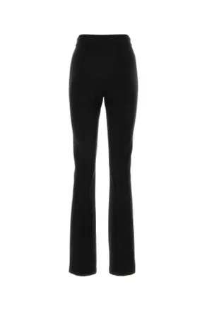 Max Mara Womens Black Viscose Blend Lari Pant 001 Pantaloni Trousers