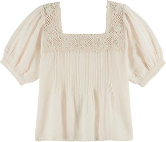 Emile Et Ida Blouse Fleur Crochet Coton Emile et Ida