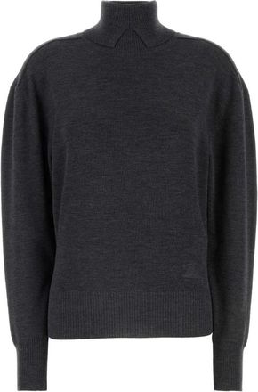 Burberry Femme, Pulls, Gris, Taille: 36 FR Pull Col Roul&eacute; C&ocirc;tel&eacute;