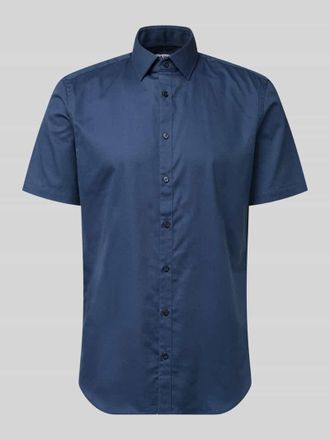 Jake*s Slim Fit Business-Hemd aus Baumwolle mit Kentkragen