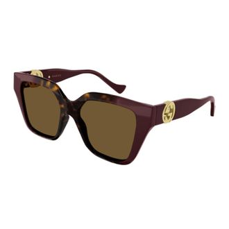 Gucci Cat-Eye Sonnenbrille mit Kettendetail Havana - - Accessories - Damen - Braun - 54 MM