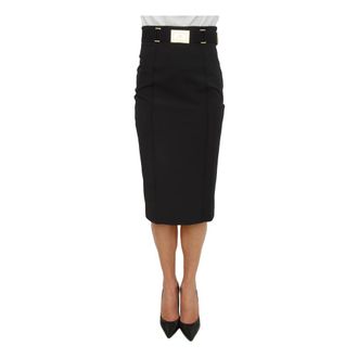 Elisabetta Franchi Damen, R&ouml;cke, Schwarzk, LGr&ouml;&szlig;e