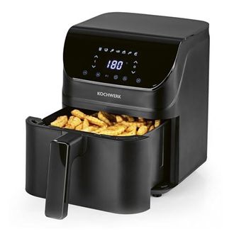 Kochwerk Rachs KOCHWERK Friteuse &agrave; air chaud num&eacute;rique 4L | Airfryer + &eacute;cran tactile pour une cuisson pauvre en graisse, griller ou cuire au four sans huile | 