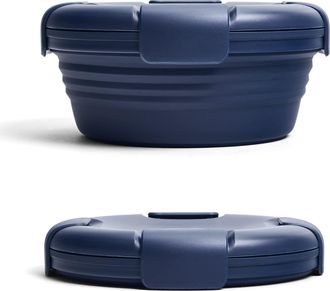 Stojo Faltbare Schüssel für unterwegs, 1,1 l, wiederverwendbare Reise-Lunch-Schüssel, faltbarer Silikon-Aufbewahrungsbehälter, stapelbar, spülmaschinen- und