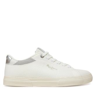 Pepe Jeans London Sneakers Pepe Jeans Kenton Knit PLS31601 Wei&szlig;