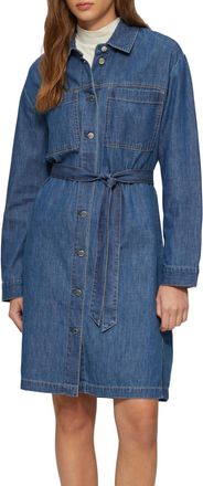 s.Oliver Jeans-Hemdkleid im Relaxed Fit mit Bindeg&uuml;rtel