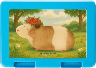 Mr. & Mrs. Panda Aufbewahrungsbox Meerschweinchen Weisheit Design - Geschenk, Wunderland, Brotb&uuml;chse, Lebensmittel, Motivation, Spruch, Snackbox, Frischhaltedose, Brot
