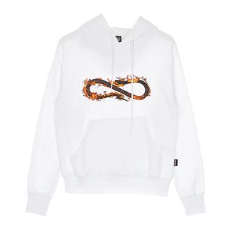 PROPAGANDA Wei&szlig;e Fire Logo Hoodie - - Sweatshirts & Hoodies - Herren - Wei&szlig; - XL