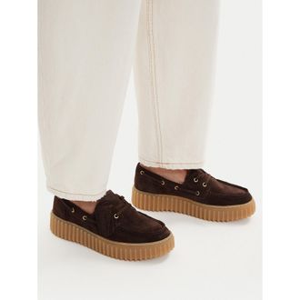 Clarks Halbschuhe Clarks Torhill Boat 26186647 Braun