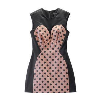 Marc Jacobs Seamed Up Dots Satin Dress - - Dresses - Damen - Mehrfarbig - 2XS